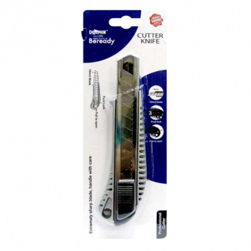 DOLPHIN Cutter Knife DOL8398 18mm Push Lock – CzipLee Retail
