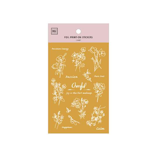 MU Gold Foil Print-On Sticker Botanical G01 – CzipLee Retail