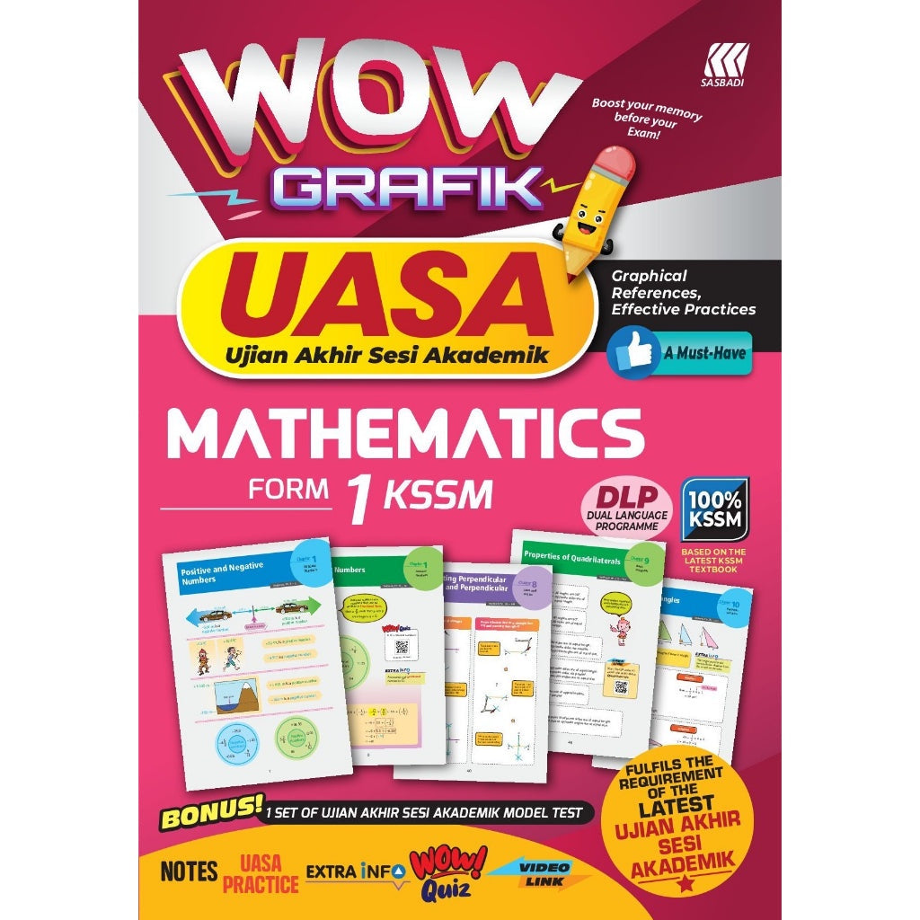 Wow Grafik UASA KSSM Mathematics Form 1 – CzipLee Retail