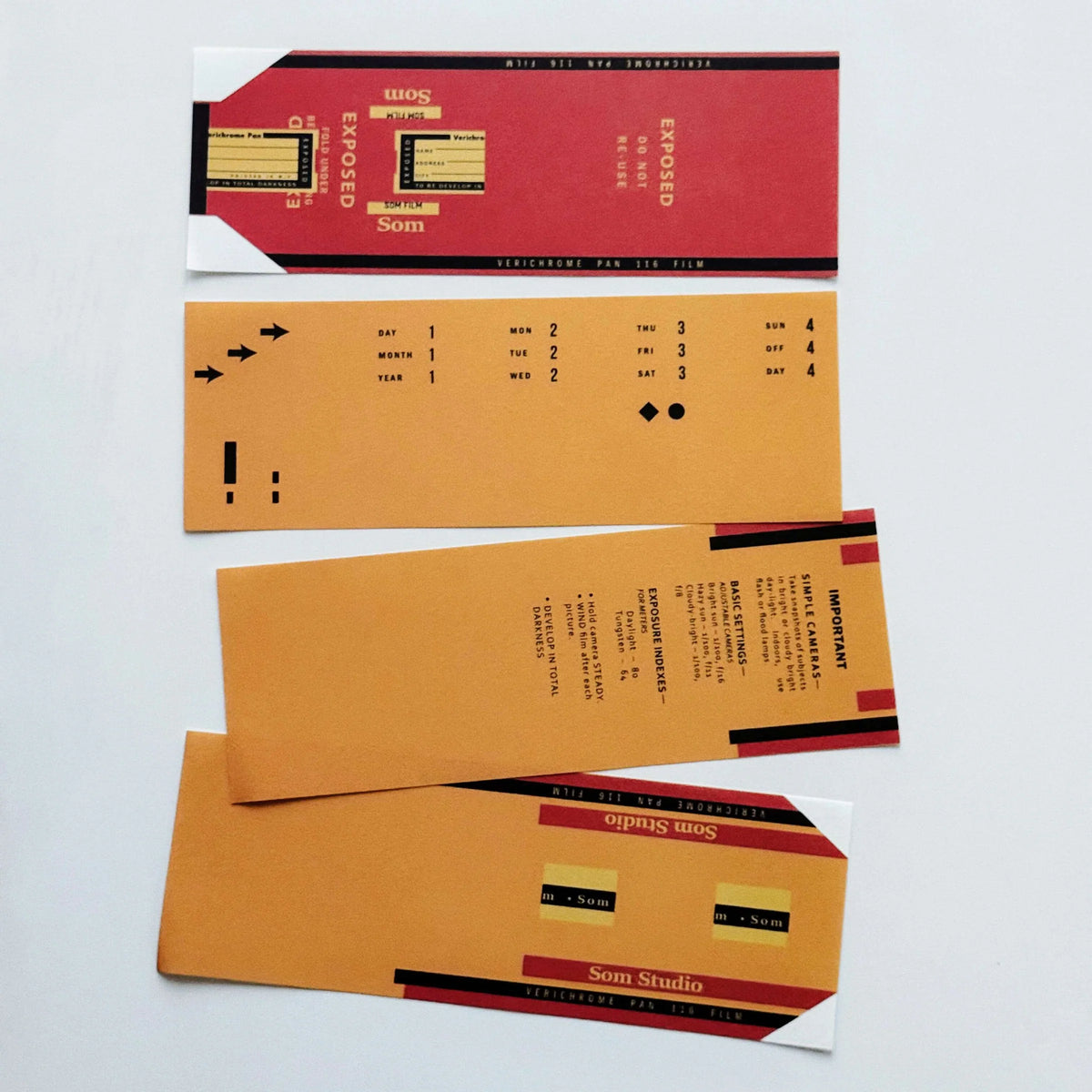 SOM STUDIO 120 Film Backing Paper Memo Pad – CzipLee Retail