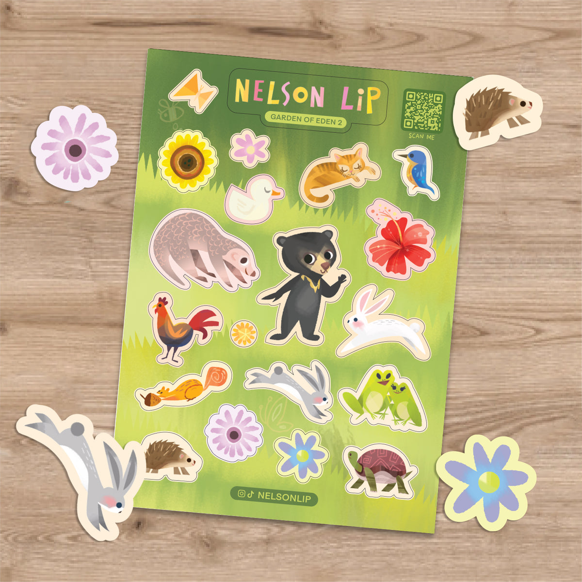 NELSON LIP Sticker Sheet Garden of Eden 2 – CzipLee Retail